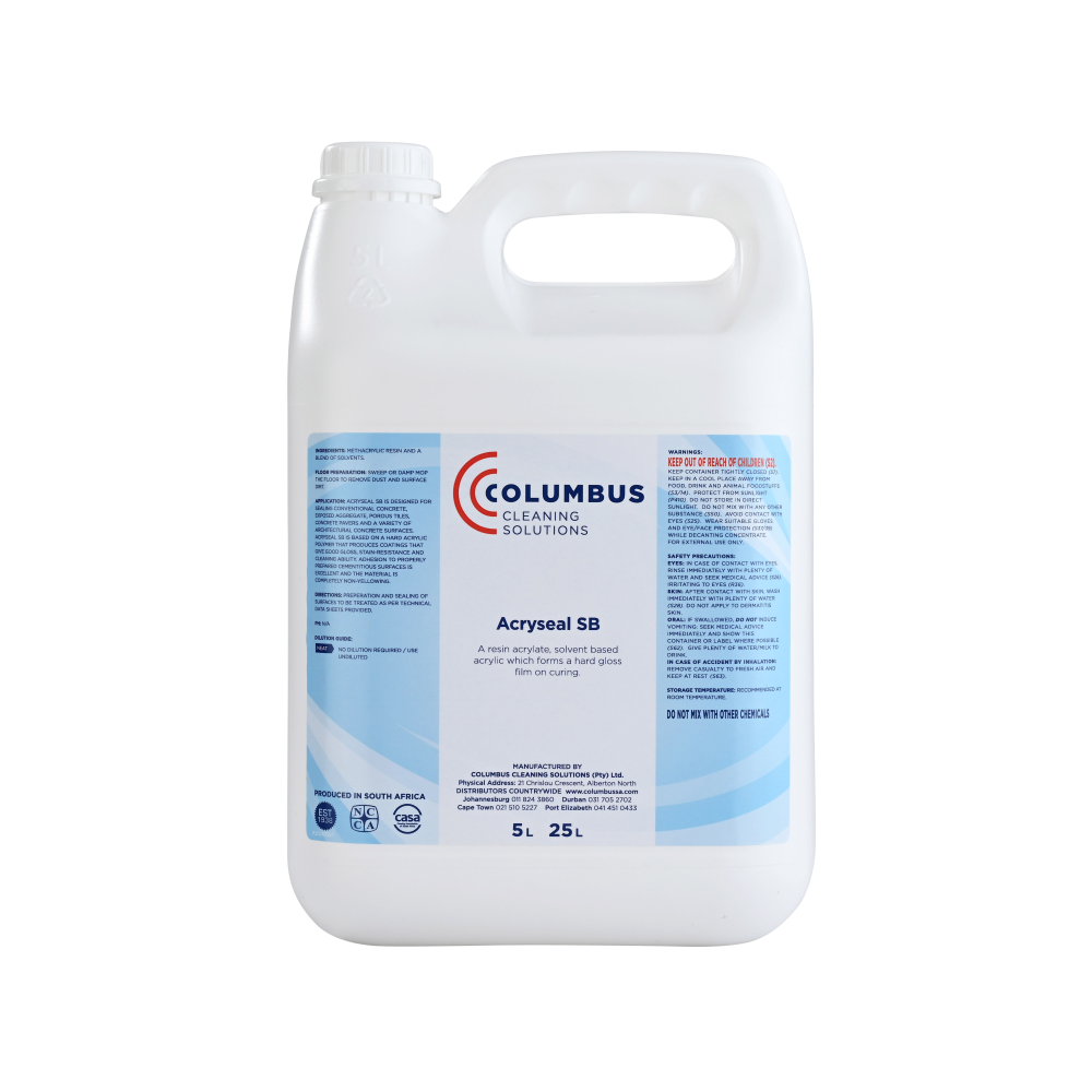 Columbus Hydrosan Acryseal SB - Solvent Based Acrylic Sealant – Clean ...