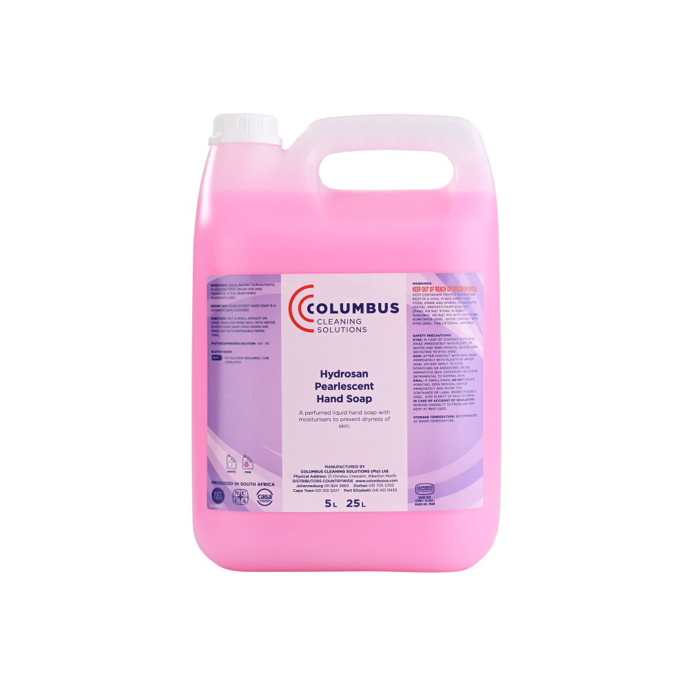 Columbus Hydrosan Pearlescent Hand Soap (Pink) – Clean Source