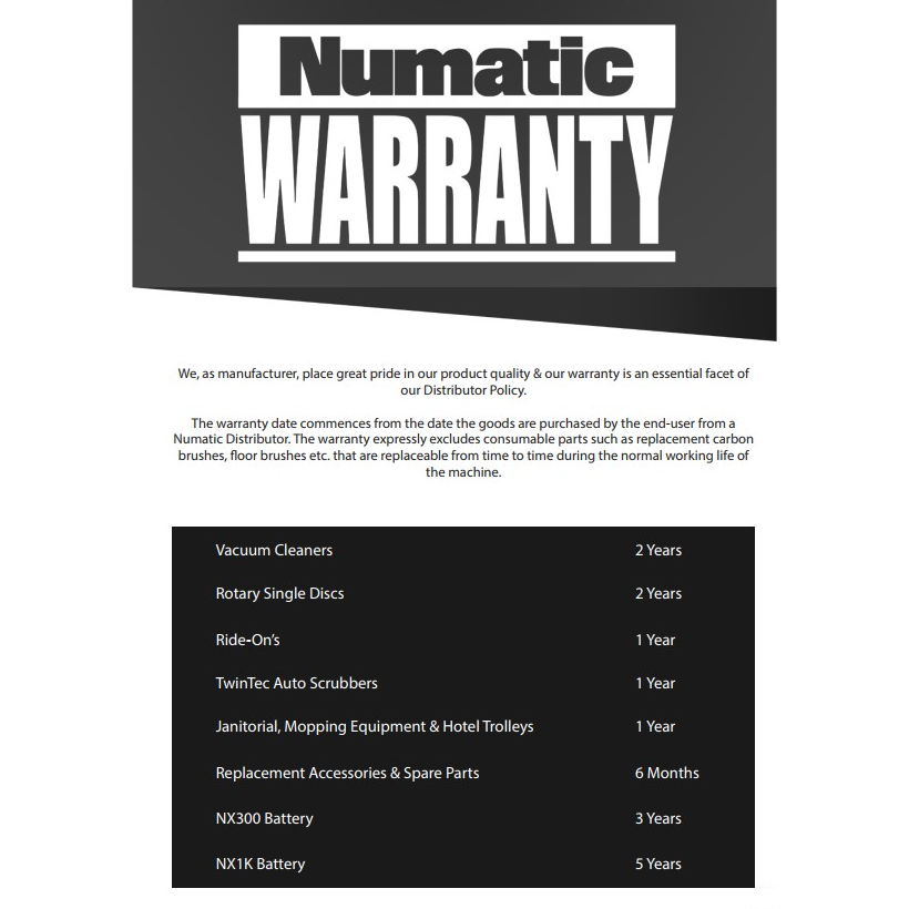 Numatic TTG4045 Scrubber Dryer (Electric) – Clean Source