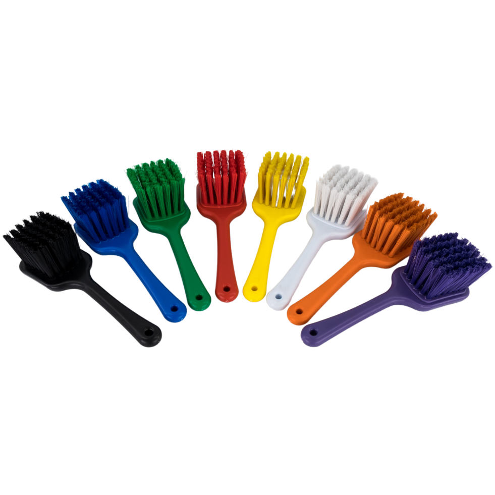 Prism Short Handle Scrub with Hard Bristle – Clean Source
