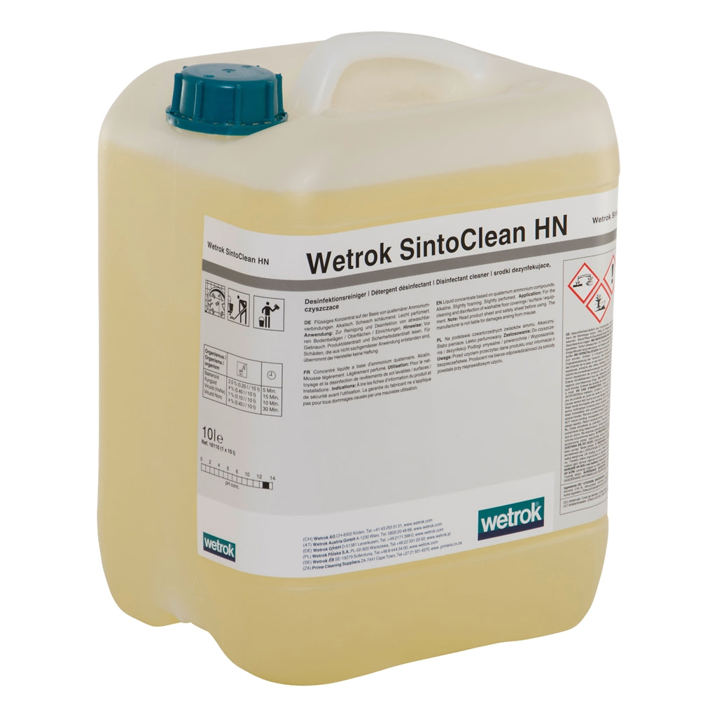 Wetrok SintoClean HN - Disinfectant Surface Cleaner (5L) – Clean Source