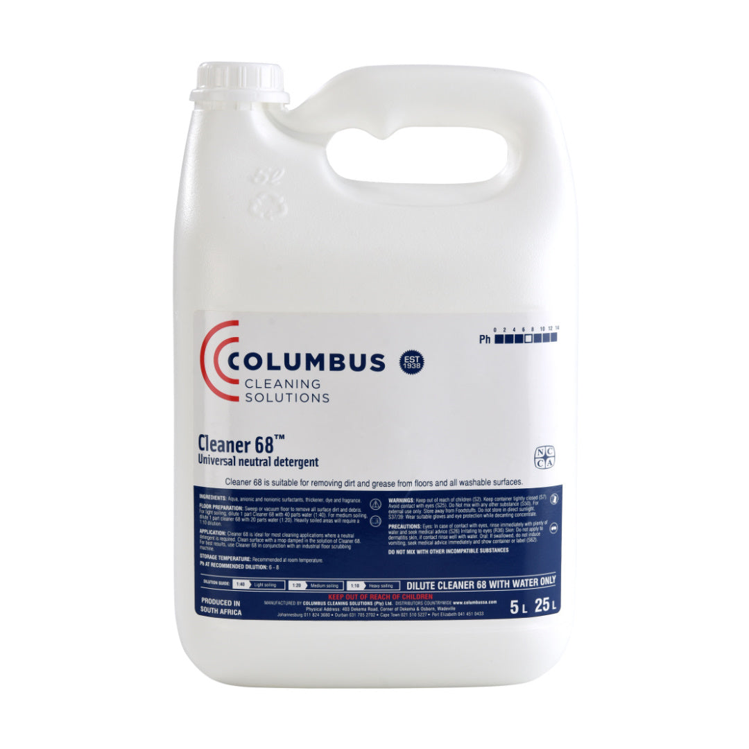 Columbus Cleaner 68 - Universal Neutral Detergent – Clean Source