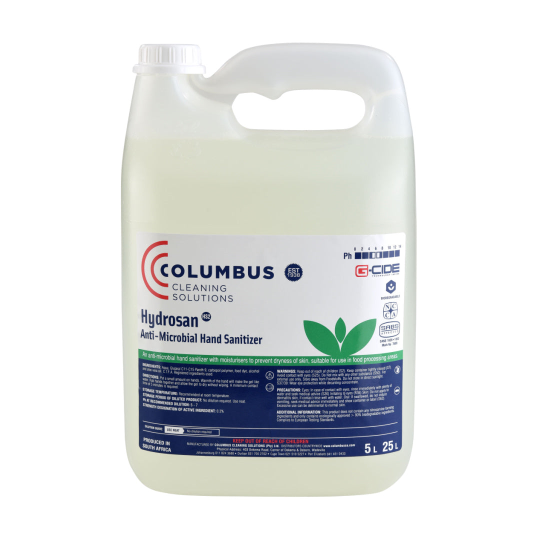 Columbus Hydrosan Anti-Microbial Hand Sanitiser – Clean Source