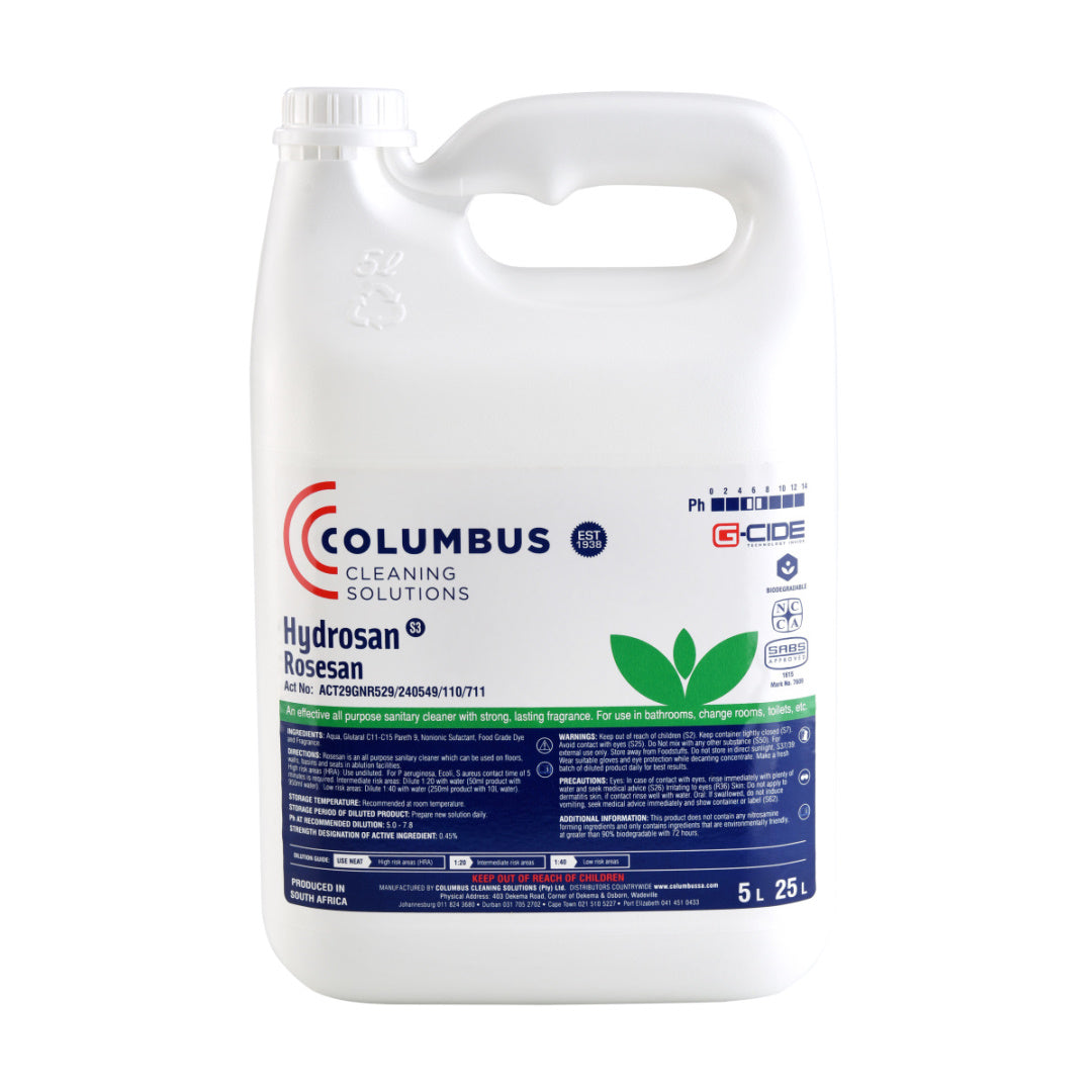 Columbus Hydrosan Rosesan - Fragranced Sanitary Cleaner – Clean Source