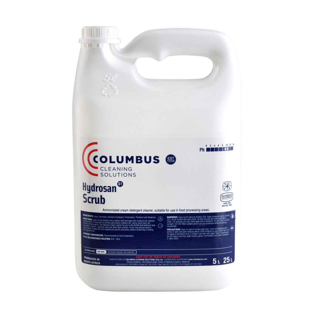 Columbus Hydrosan Scrub - Ammoniated Cream Cleaner – Clean Source
